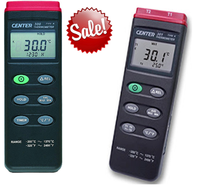 Center 300 / Center 301 type K thermometer